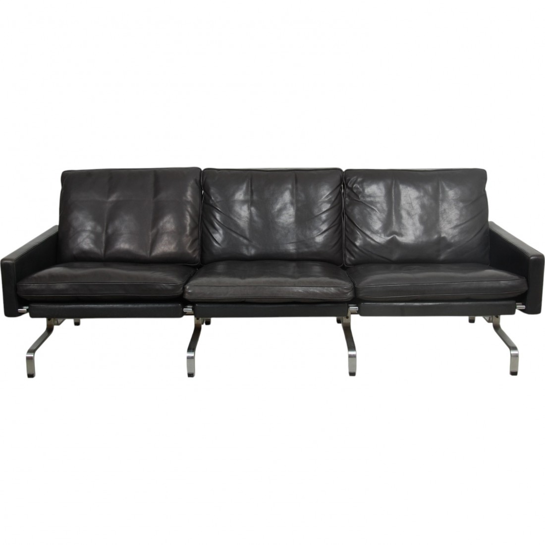 For Sale | Poul Kjærholm 3.seater PK31 sofa in black leather