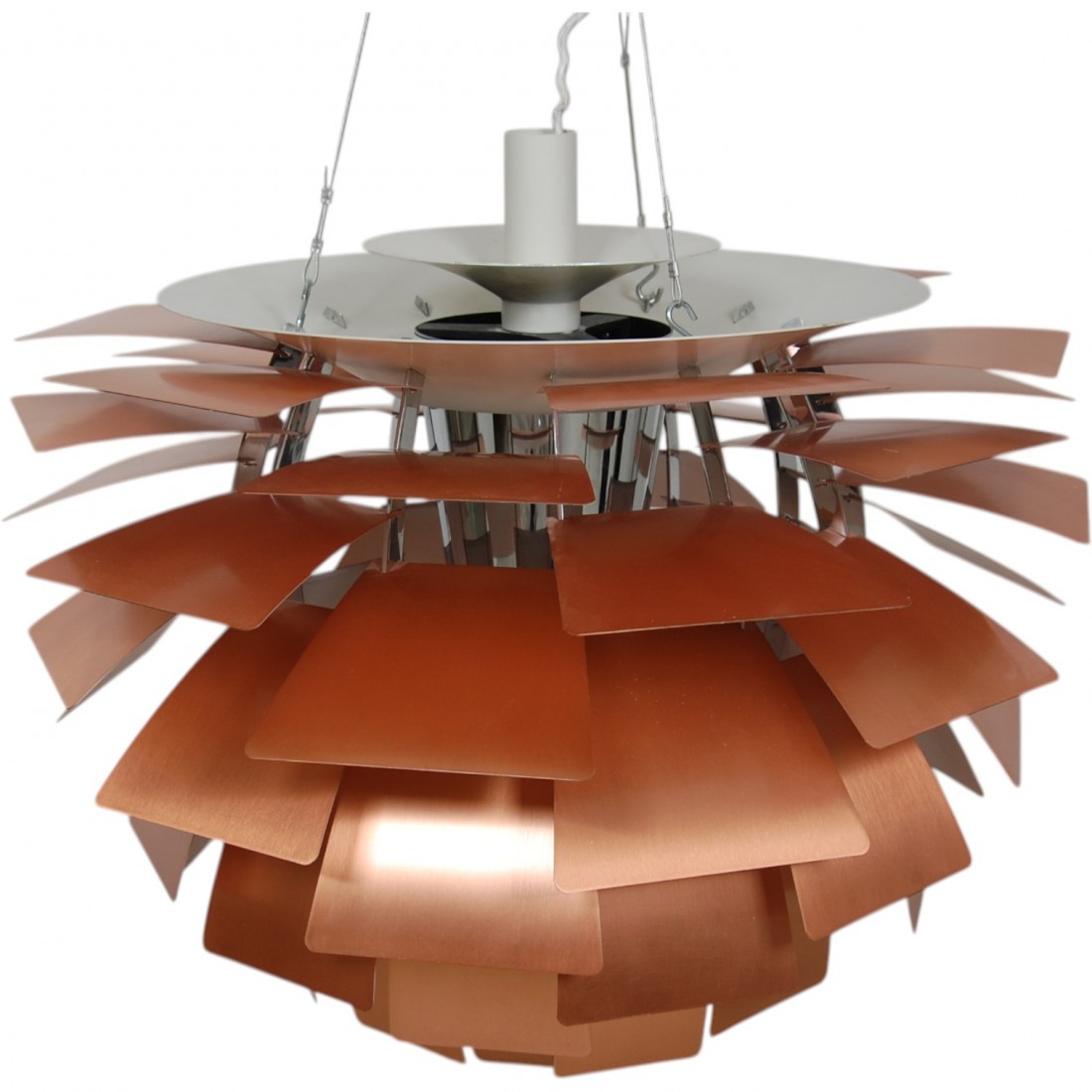 For Sale | Poul Henningsen copper Artichoke lamp 72 Cm