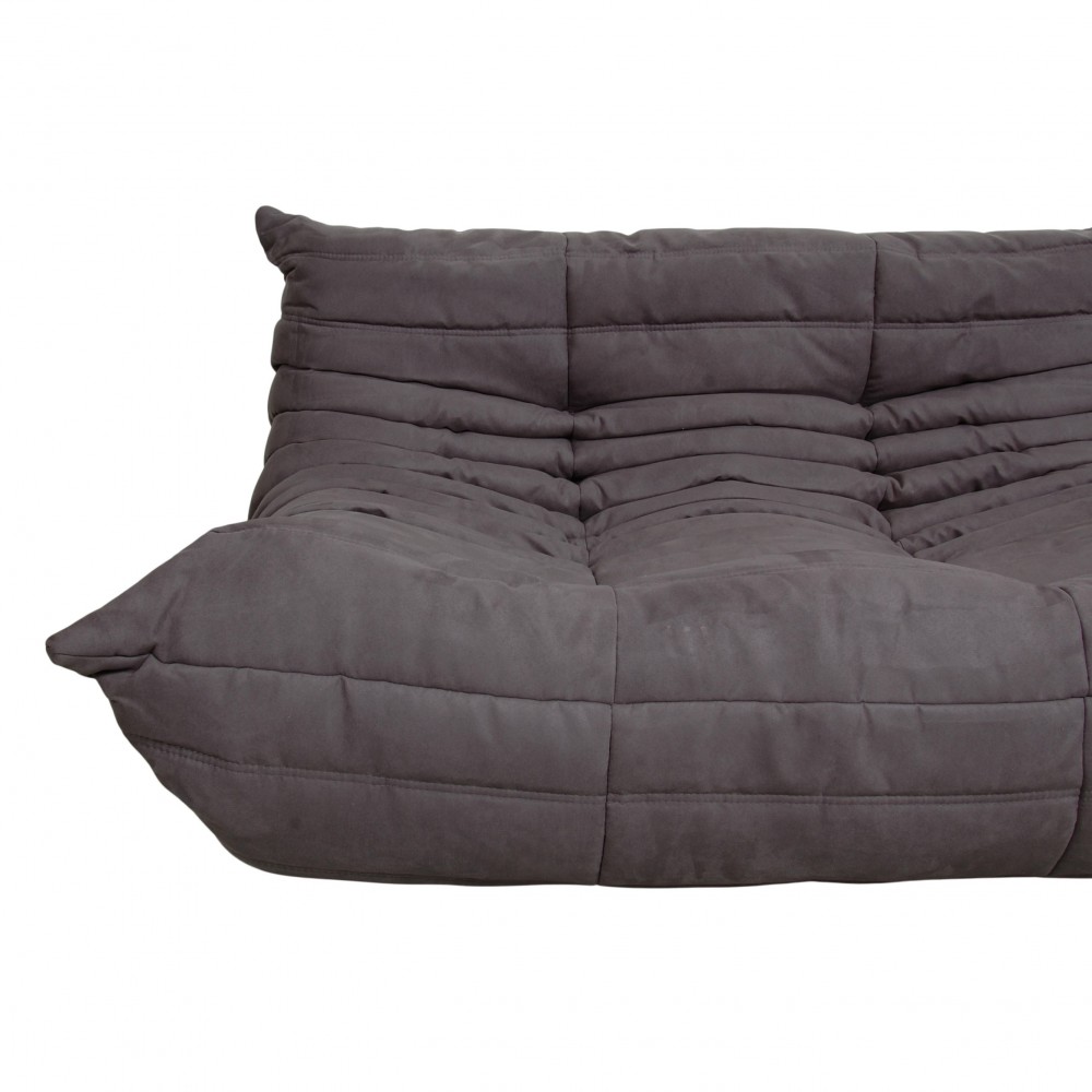 Buy TOGO 2 seater sofa in grey Alcantara fabric - CPH-Classic