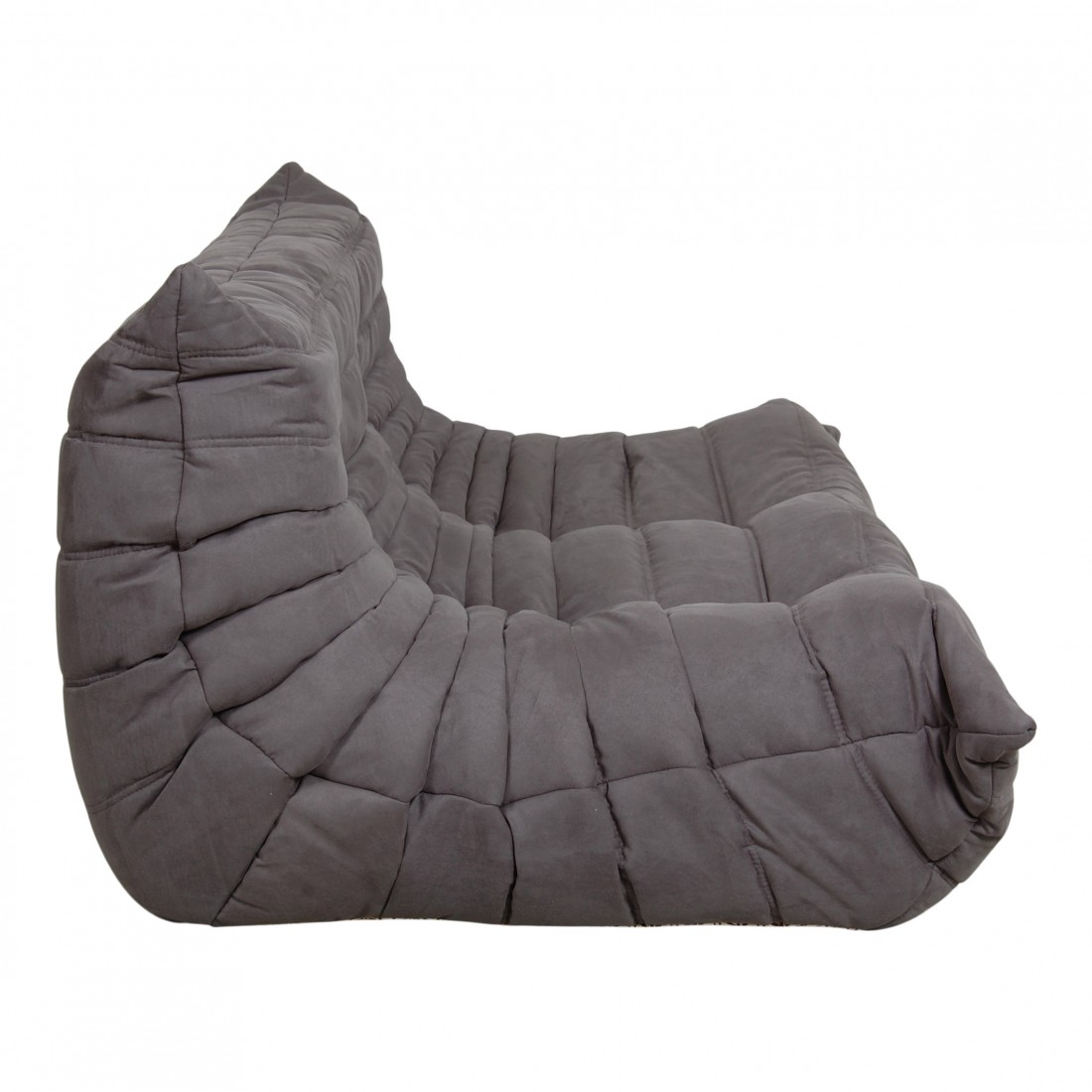 Køb TOGO 2 personers sofa i gråt Alcantara stof - CPH-Classic