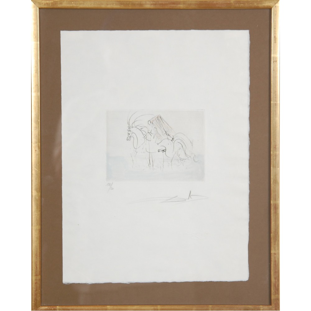 Salvador Dali (1904-1989) Petit nüs Ronsard