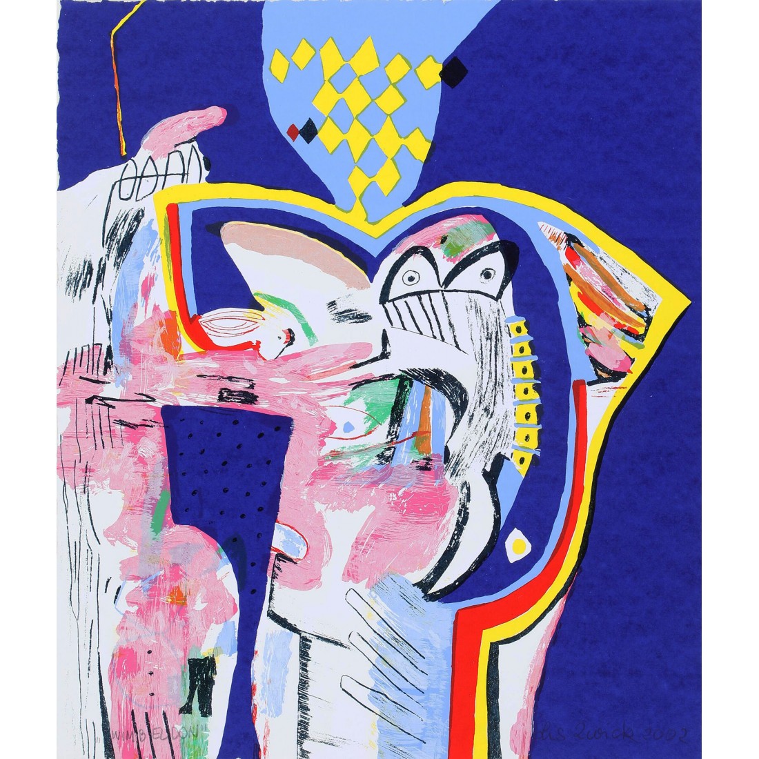 Lis Zwick (1942-2020): lithograph 'Wimbledon'