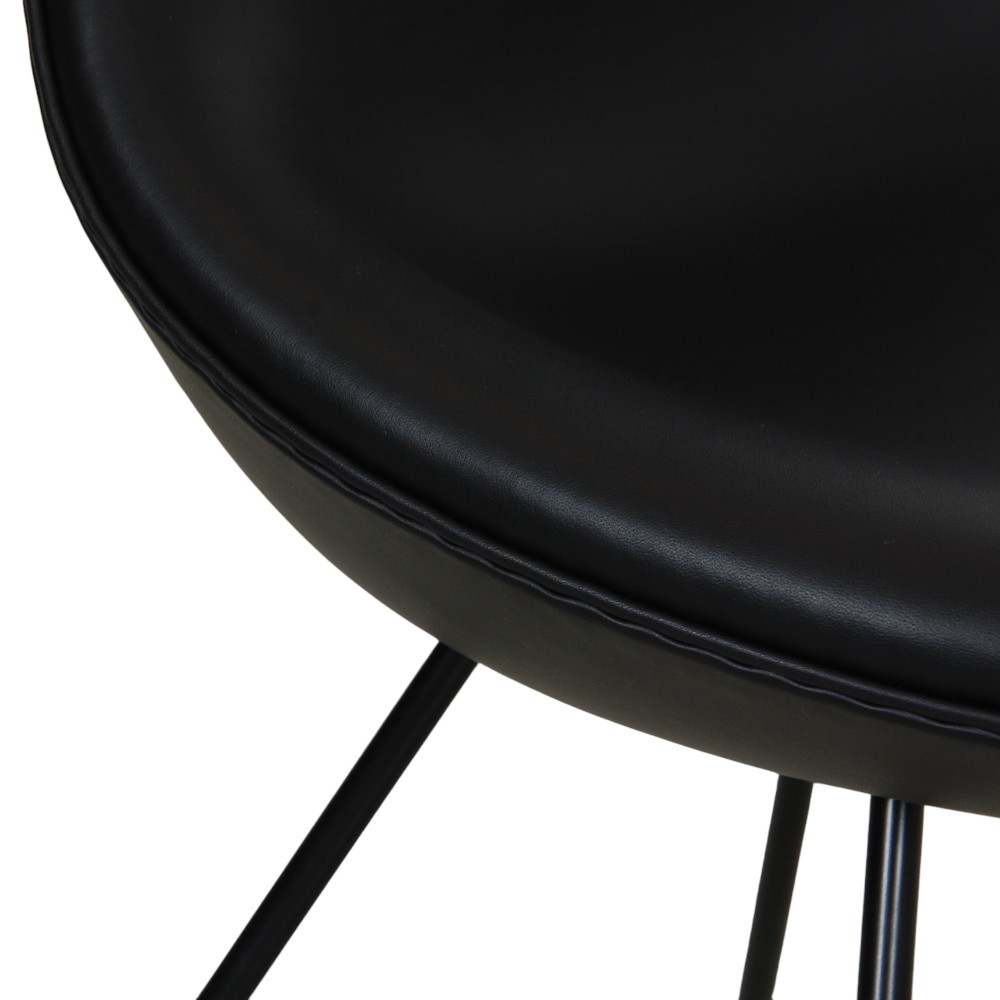 For Sale | Arne Jacobsen Drop chair reupholstered in black nevada ...