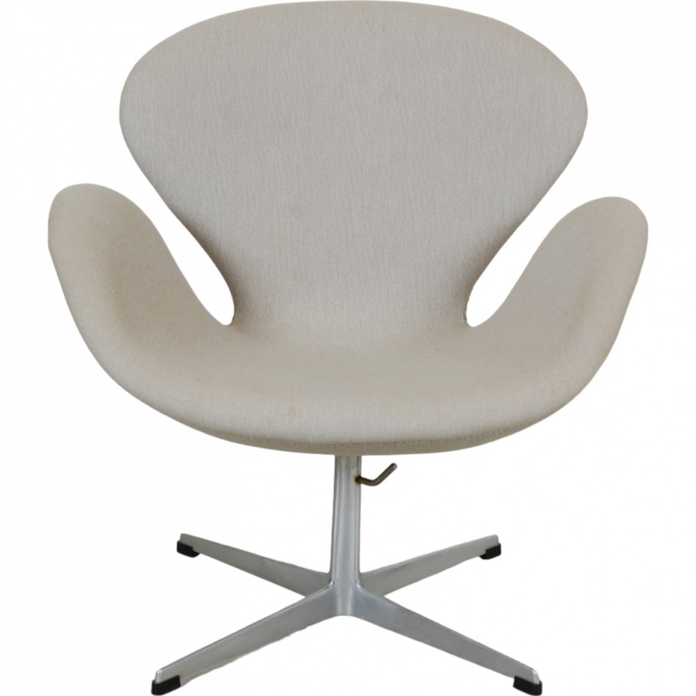 Køb brugt Arne Jacobsen vintage svane stol i hallingdal stof 1