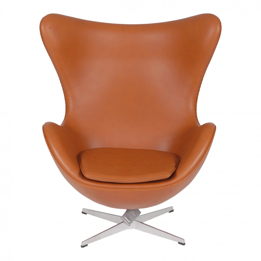 Ombetrækning af Arne Jacobsen ægget stol i læder - CPH-Classic