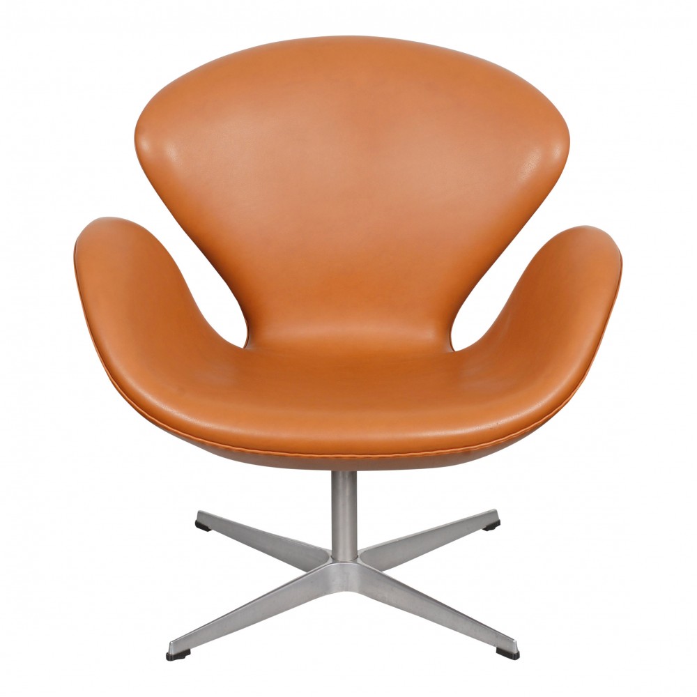 Køb Svane stol i cognac læder - gratis levering - CPH-Classic