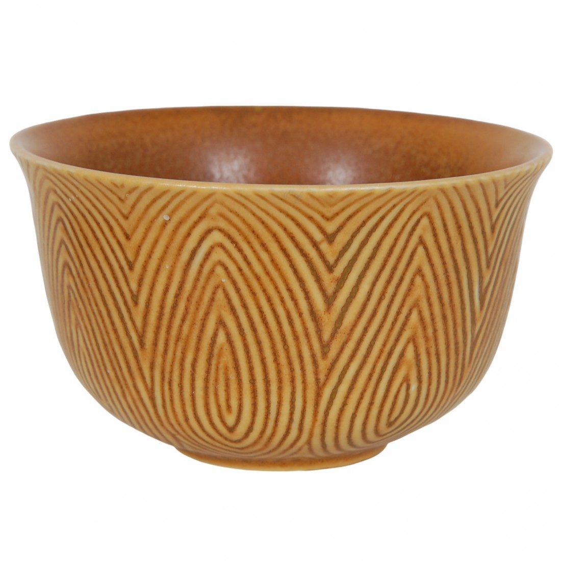 Axel Salto Yellow/brown bowl '20723' Ø: 8 Cm