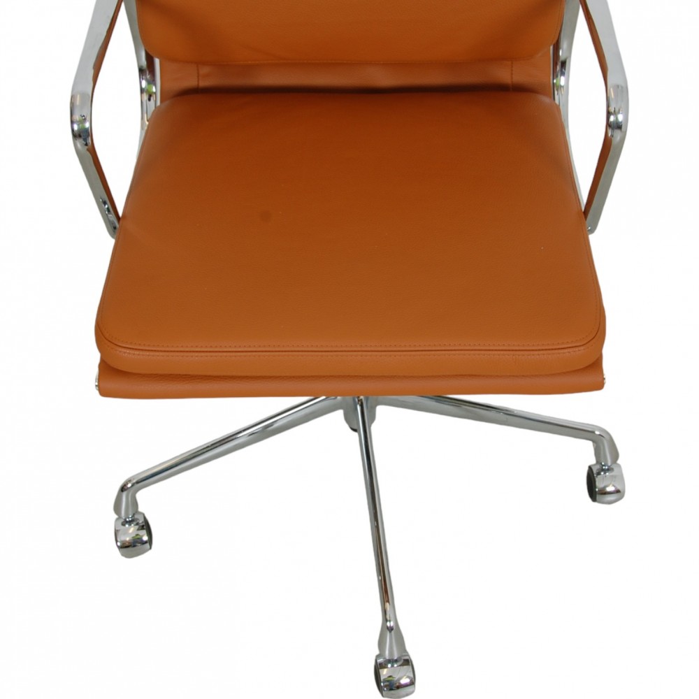 For Sale | Charles Eames Ea-217 office chair reupholstered in cognac ...
