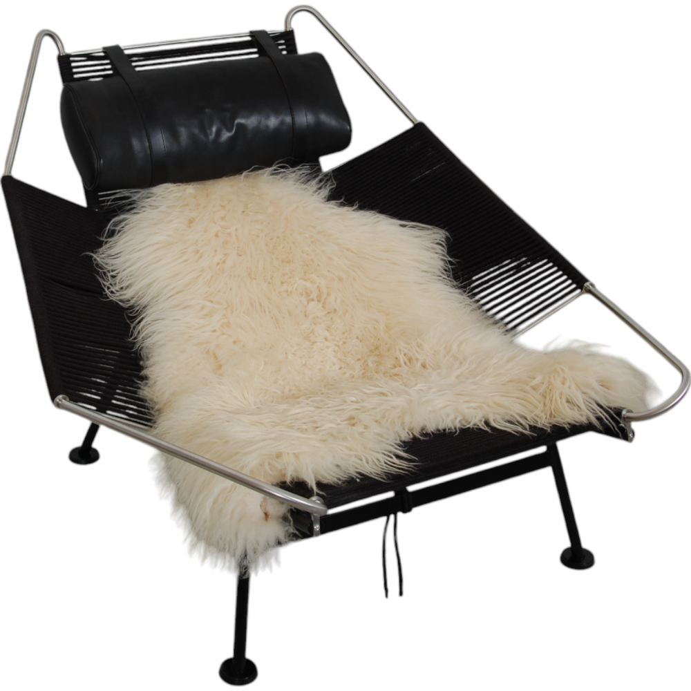 Køb brugt Hans Wegner sort Flagline stol