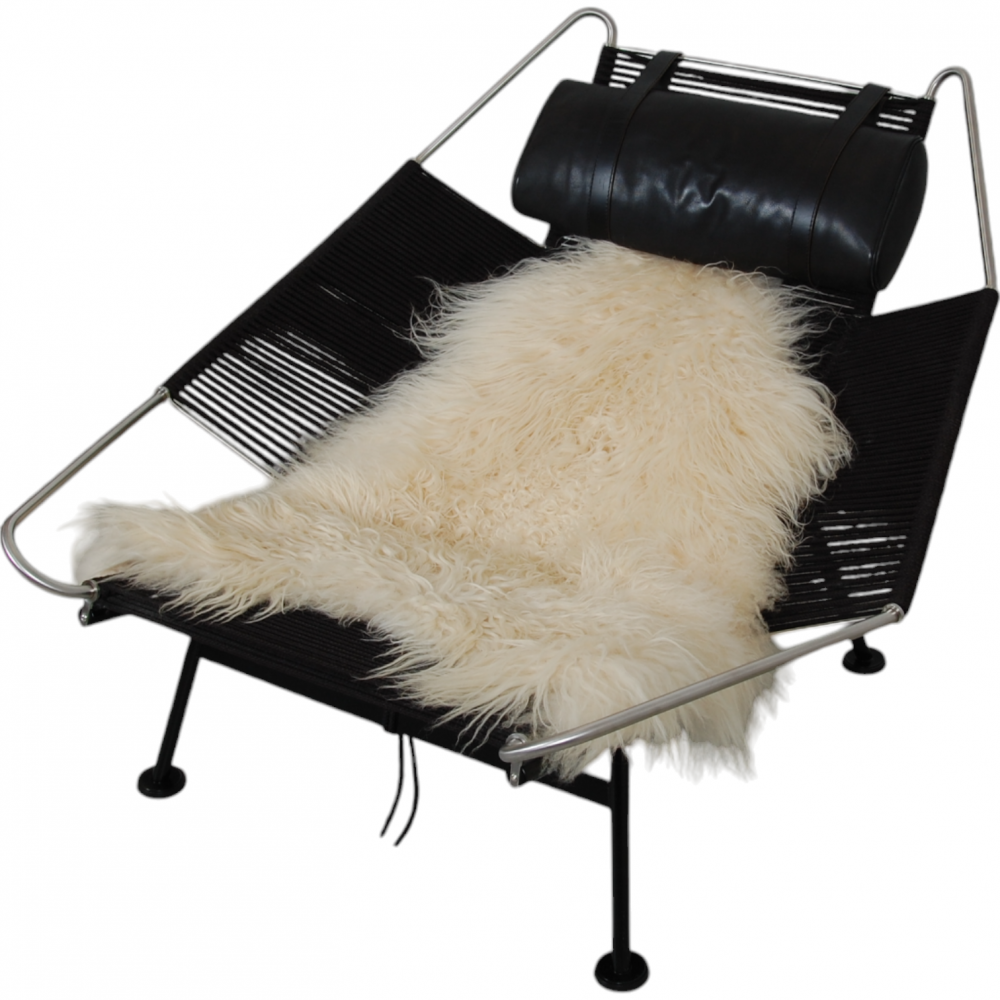 Køb brugt Hans Wegner sort Flagline stol