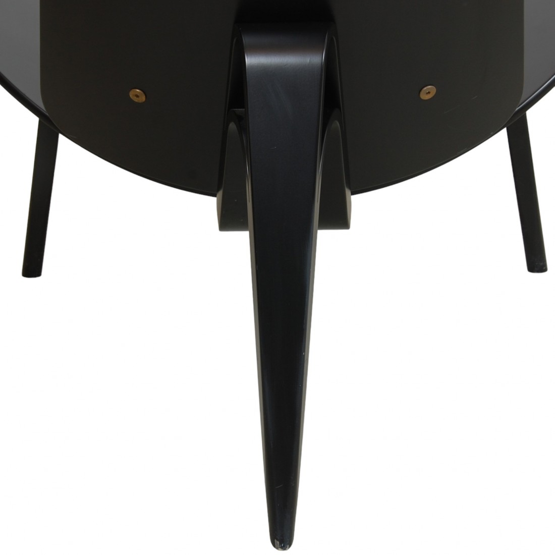 For Sale | Hans Wegner black Shell chair in black leather