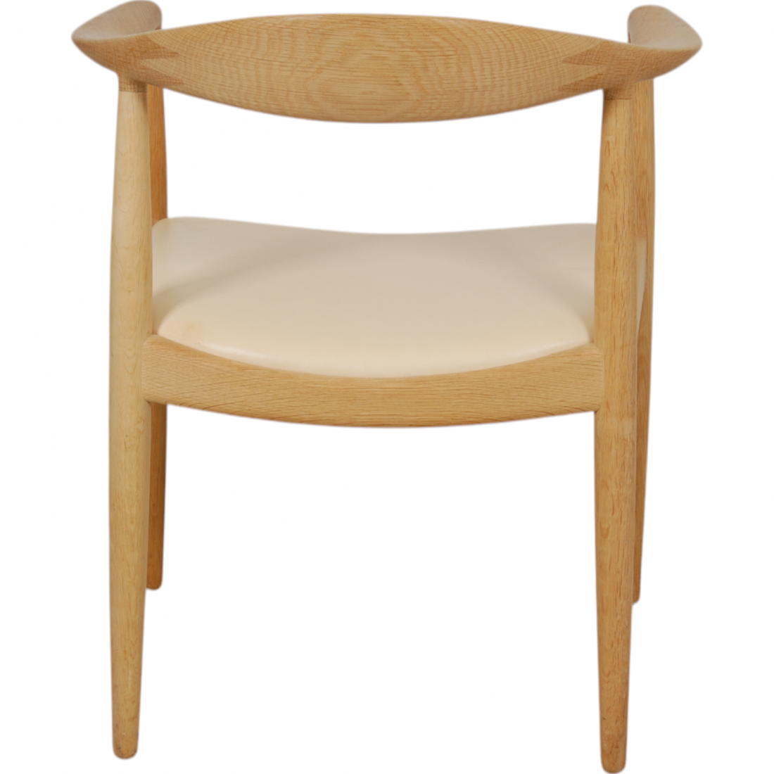 Køb brugt Hans Wegner stol af eg og natur læder