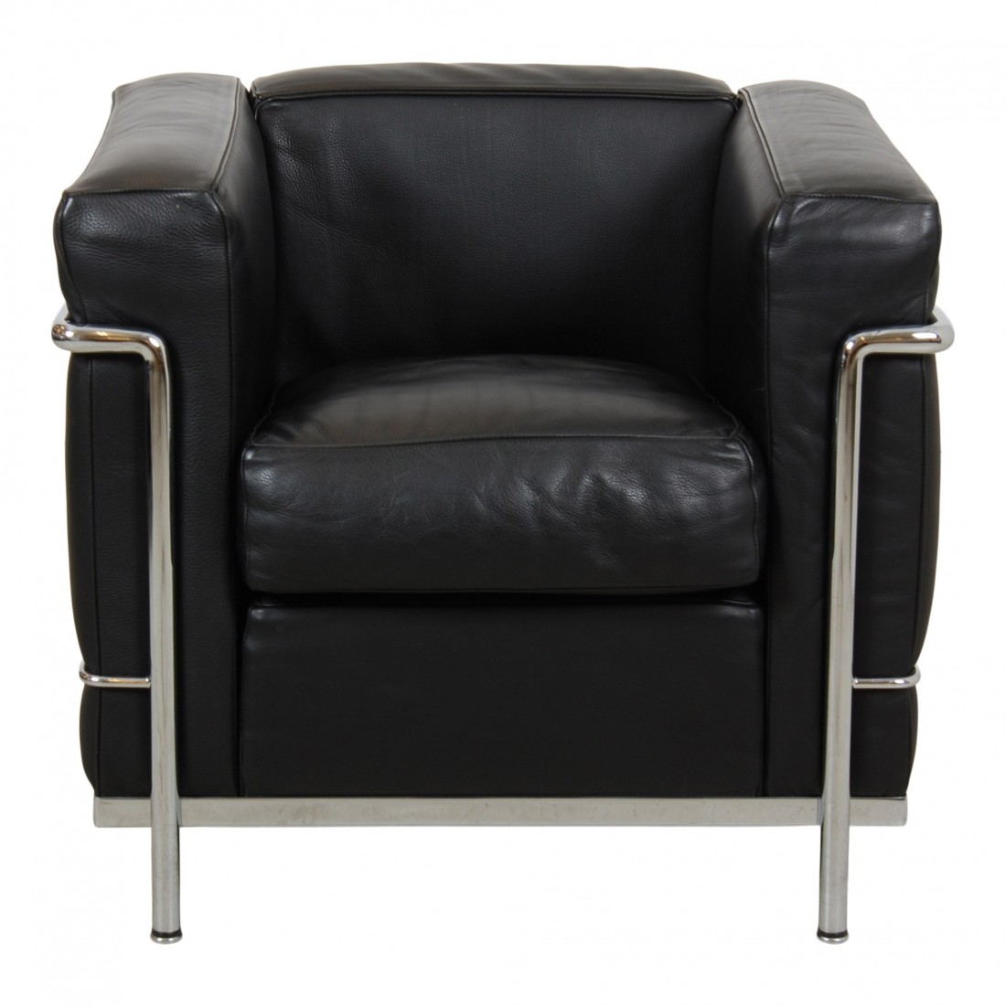 Le Corbusier LC2 armchair in black leather - Cph-Classic