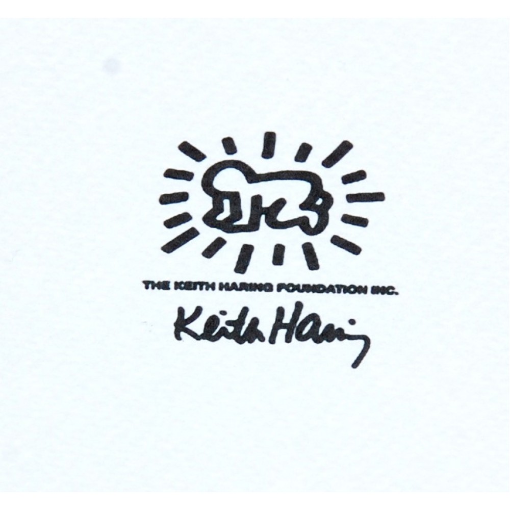 Keith Haring (USA, 1958-1990) "Pop-Art", tryk signeret med logo nr. 92/ ...