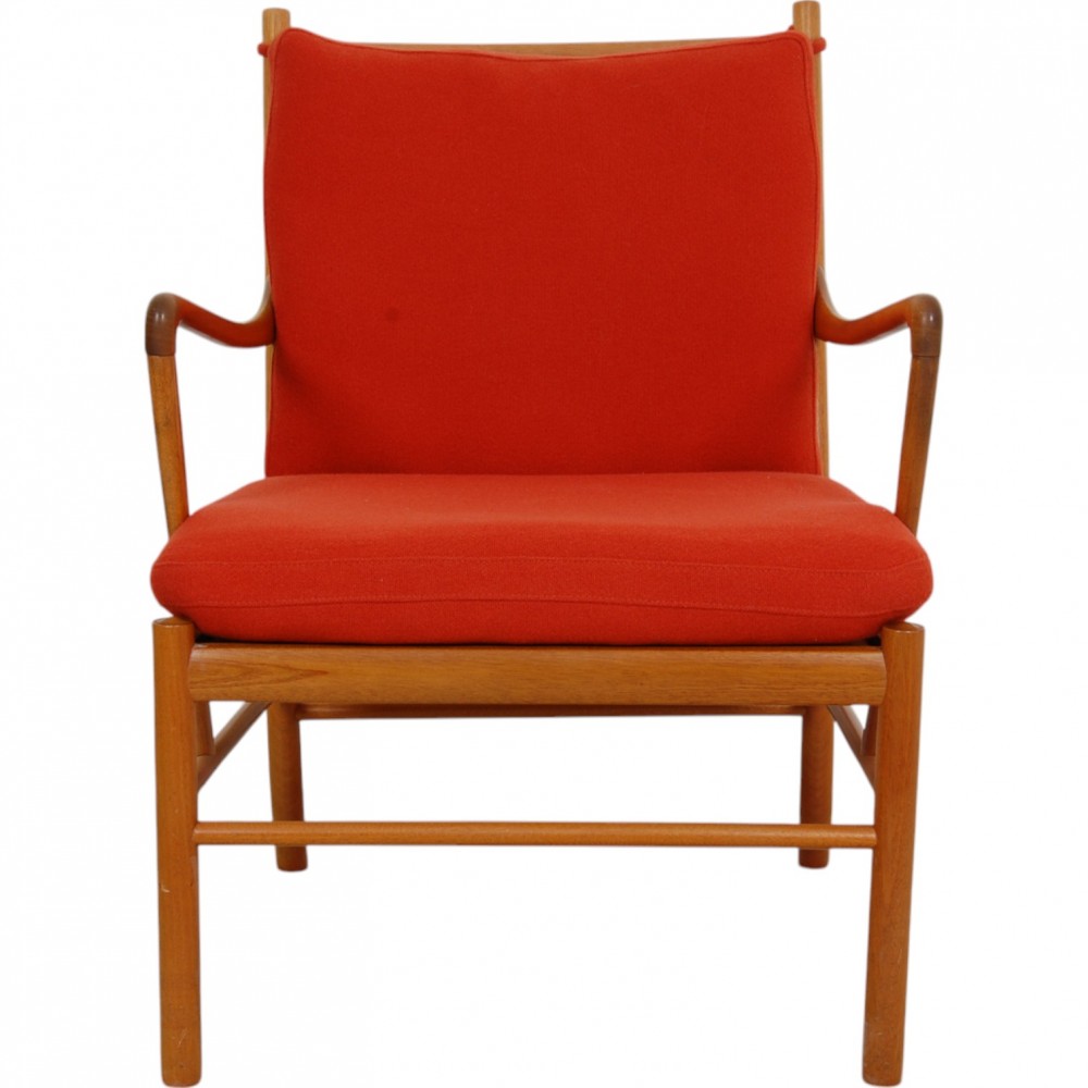 Køb brugt Ole Wanscher Colonial stol i orange stof