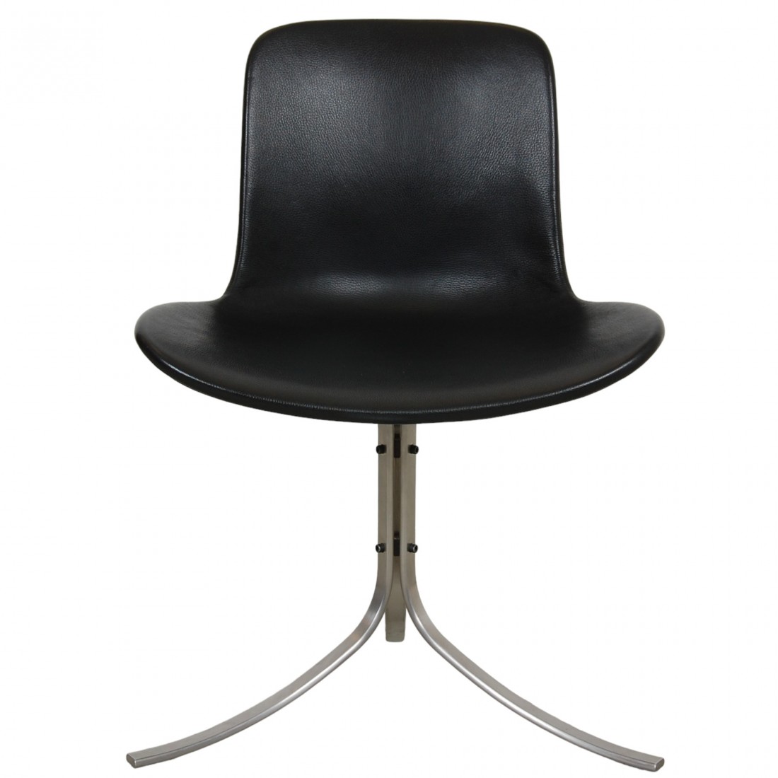 For Sale | Poul Kjærholm PK-9 chair in black Aura leather