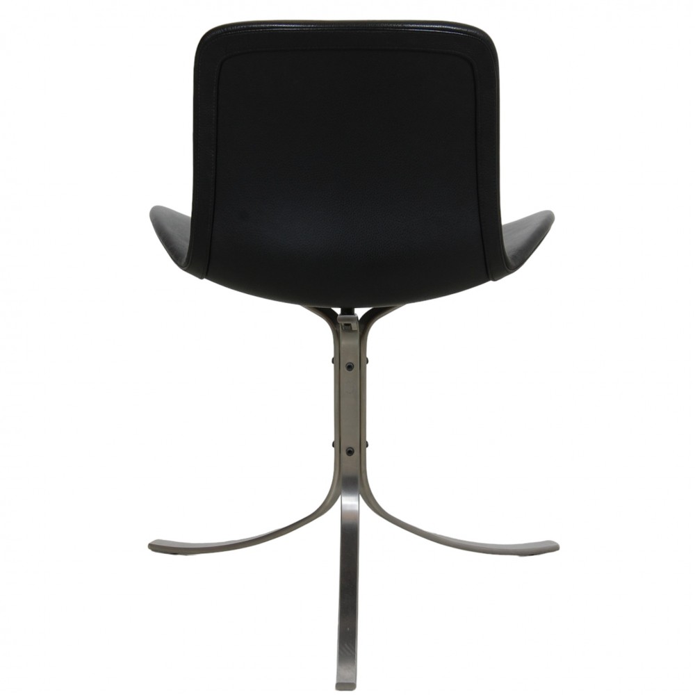 For Sale | Poul Kjærholm PK-9 chair in black Aura leather