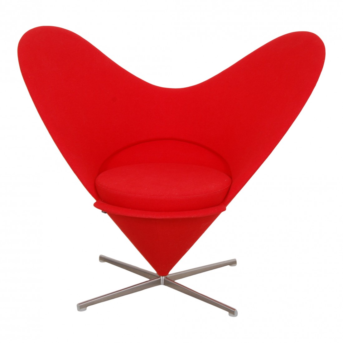 Used Verner Panton Heart Chair red fabric | For Sale - CPH-Classic