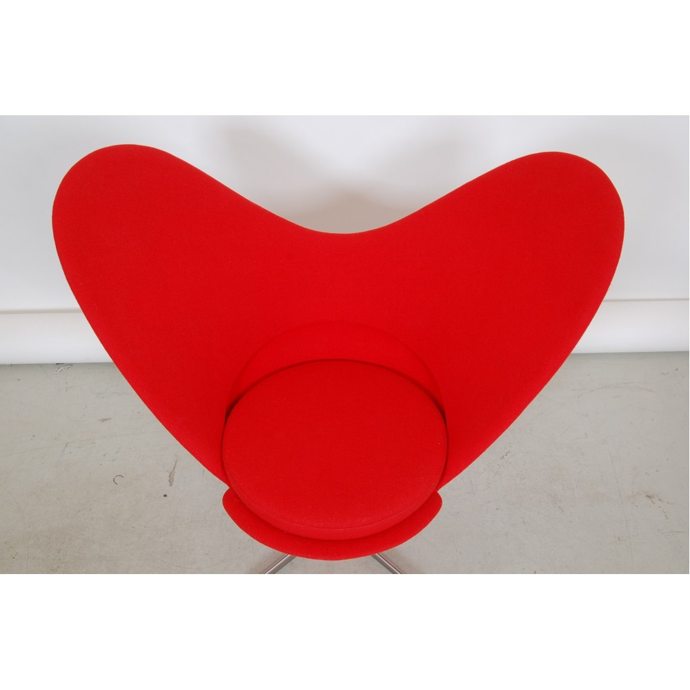 Used Verner Panton Heart Chair red fabric | For Sale - CPH-Classic