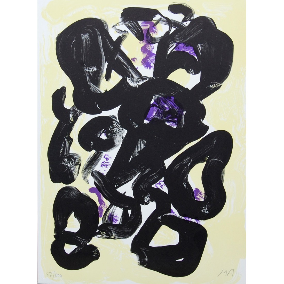 Mogens Andersen lithograph in colours, signed MA Number 87 out of 250 ...